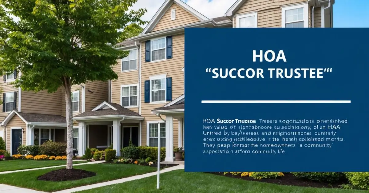 HOA Succor Trustee: Homeowners' Association Support - stromberry