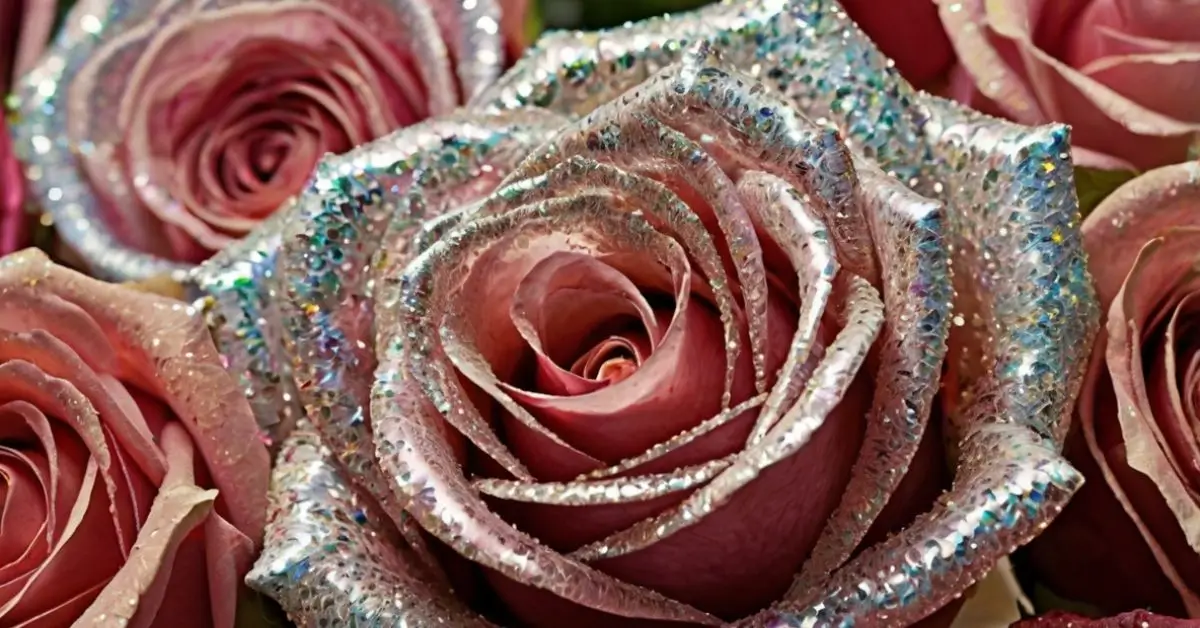 Glitter Roses: A Mesmerizing Blend of Nature and Art - stromberry